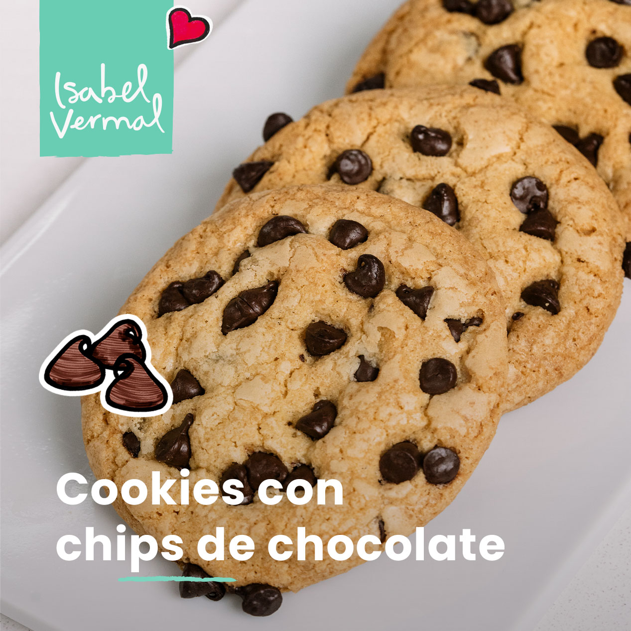 Cookies de doble chocolate – Isabel Vermal